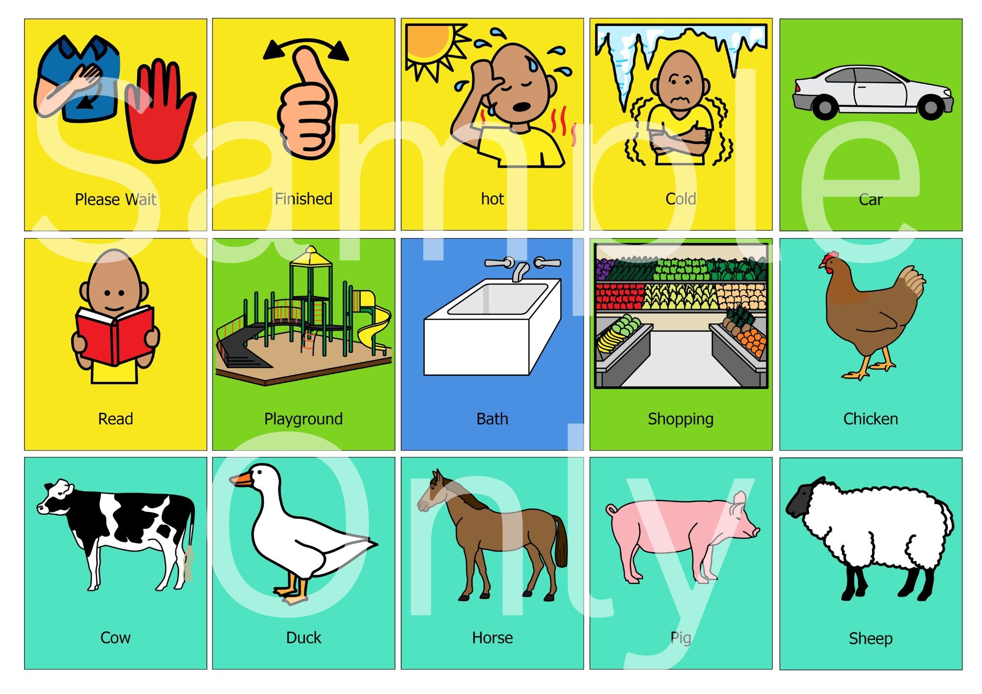 Communication Cards – T&T Visual Supports