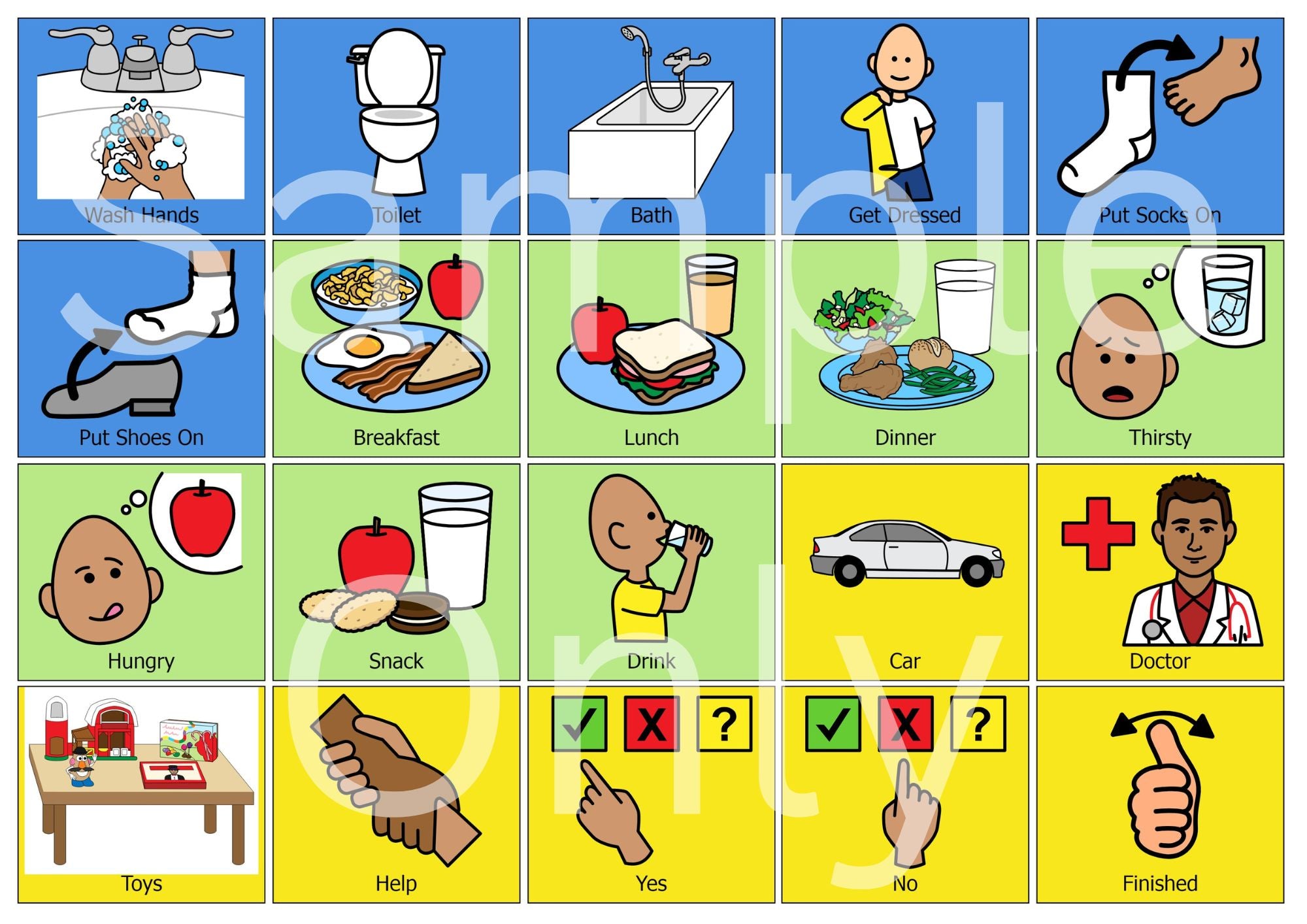 Communication Board – T&T Visual Supports