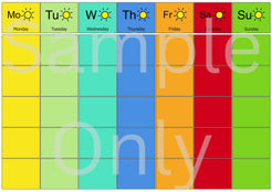 A3 My Weekly Schedule with 30 pictures – T&T Visual Supports