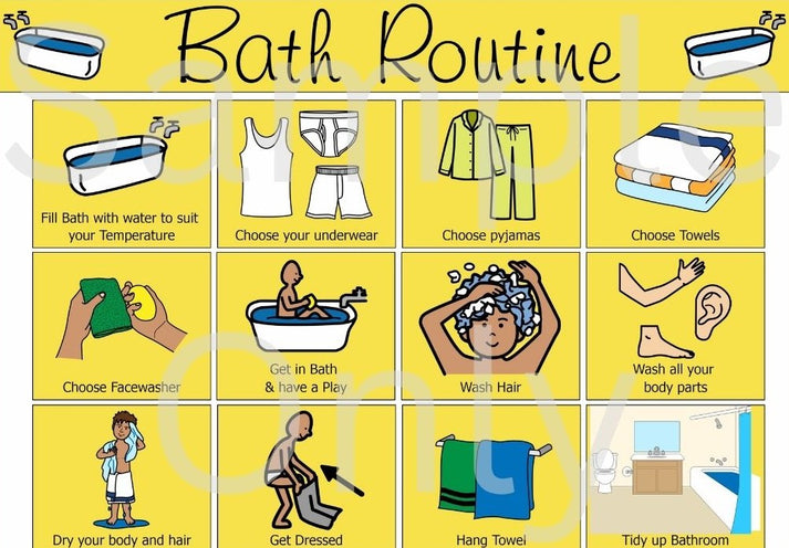 Bath Routine – T&T Visual Supports