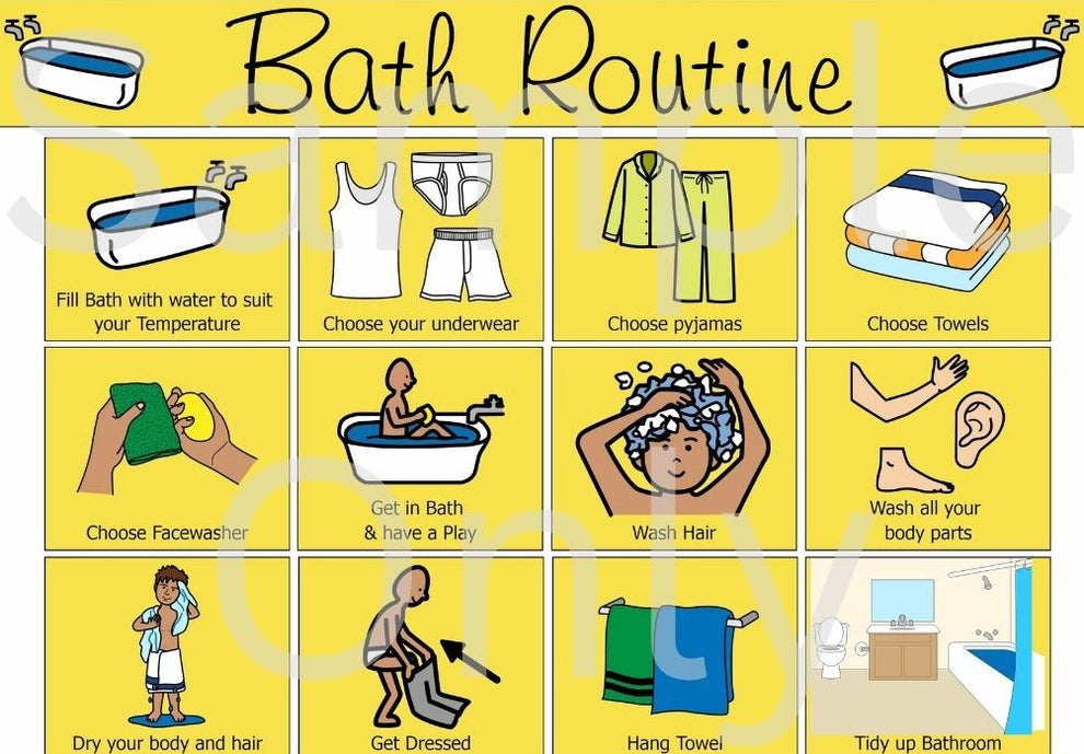Bath Routine – T&T Visual Supports