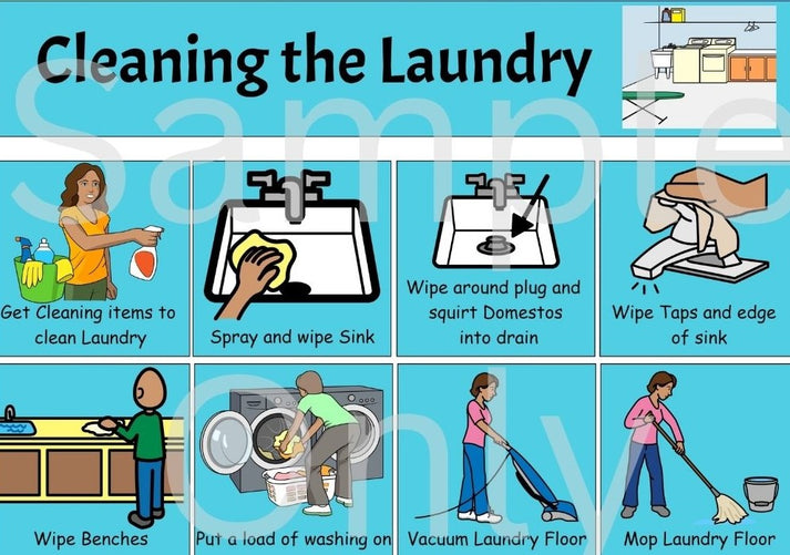 Cleaning the Laundry – T&T Visual Supports