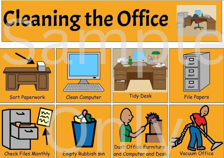 Cleaning the Office – T&T Visual Supports