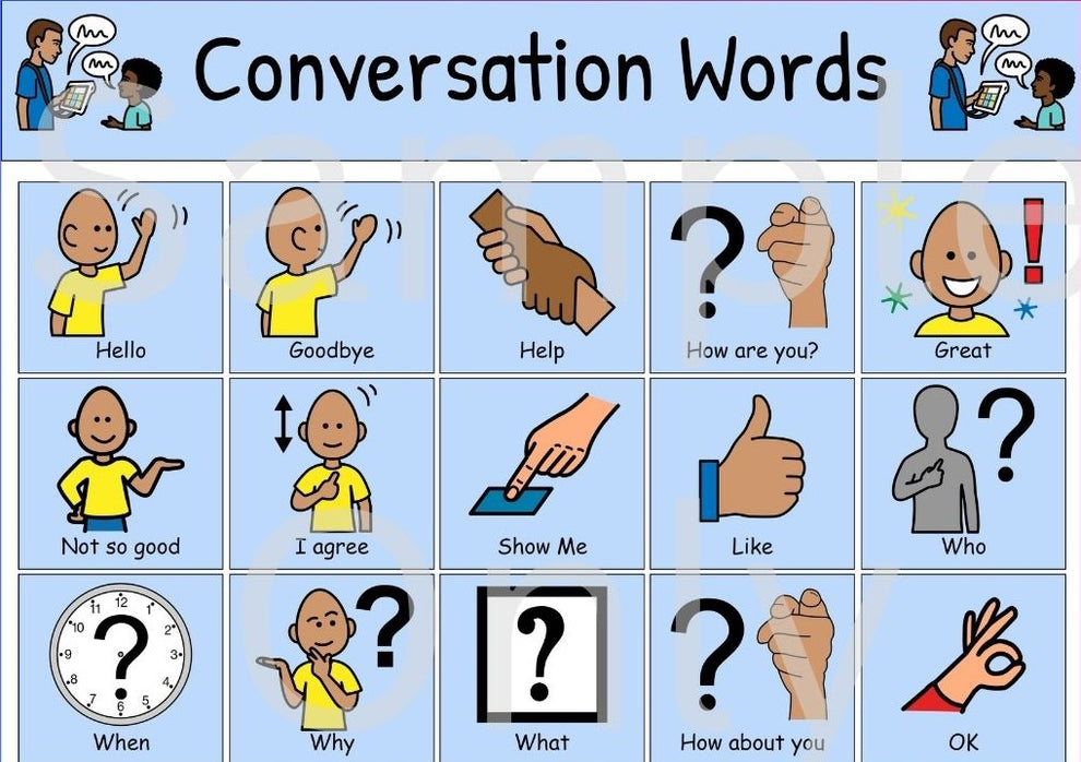 Conversation Words – T&T Visual Supports