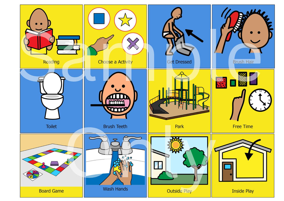A4 First and Then Bundle with Velcro – T&T Visual Supports
