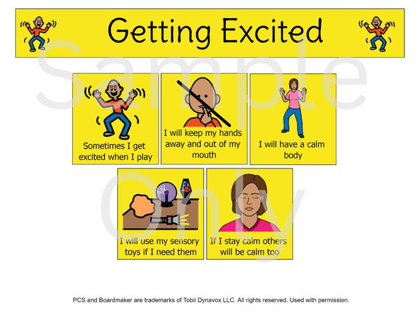 Getting Excited Social Story – T&T Visual Supports