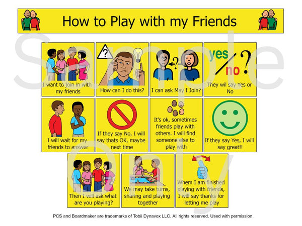 How to play with my Friends – T&T Visual Supports