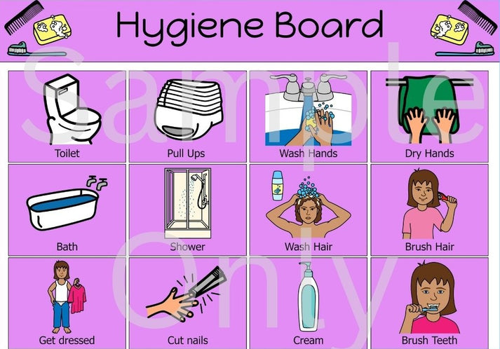 Hygiene Communication Board – T&T Visual Supports