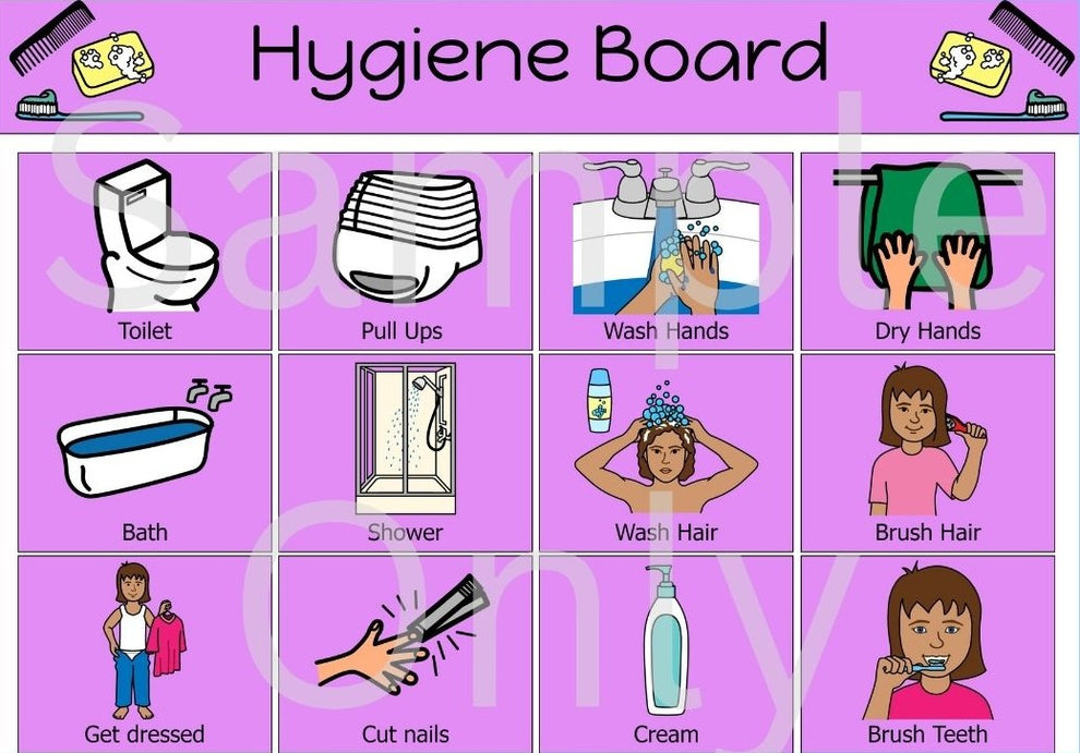 Hygiene Communication Board – T&T Visual Supports