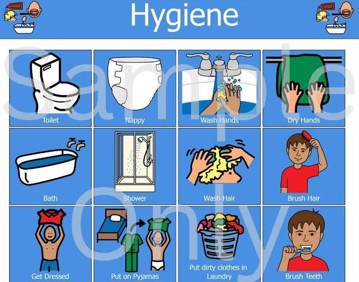Hygiene Communication Board – T&T Visual Supports