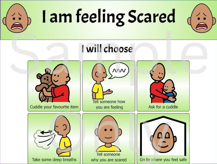 I am feeling Scared – T&T Visual Supports