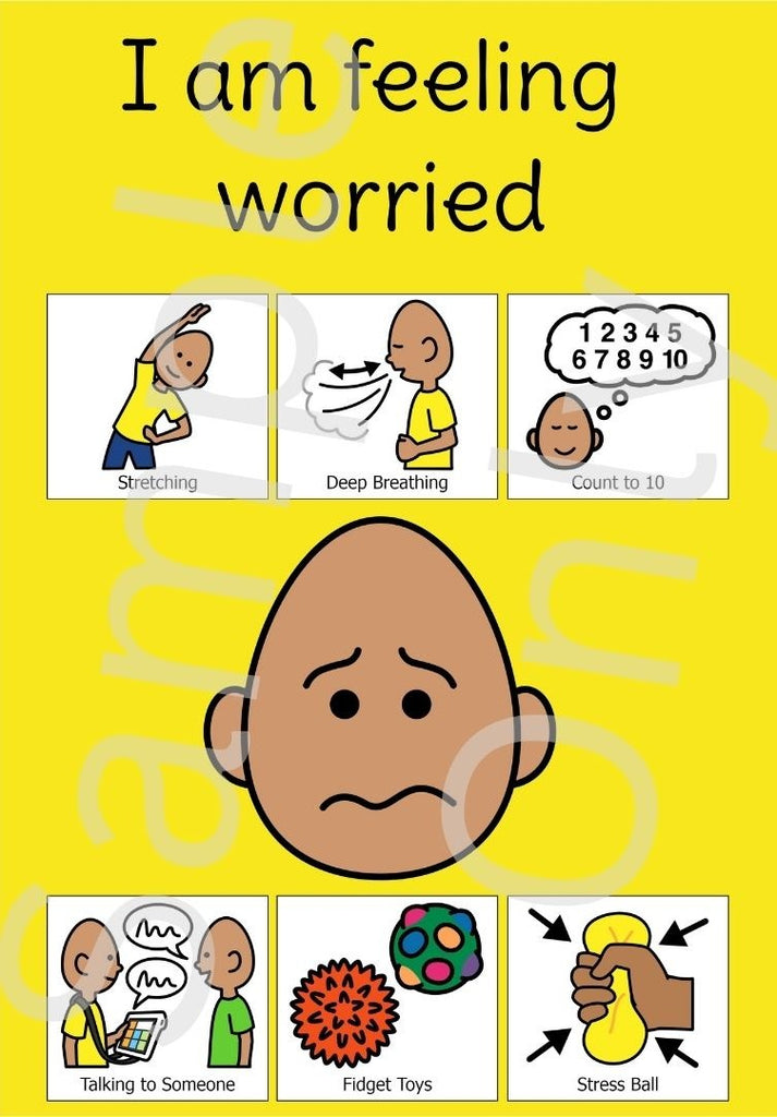 I am feeling worried – T&T Visual Supports