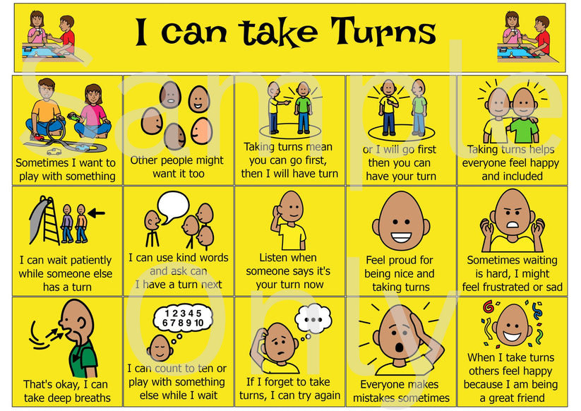 I can take Turns – T&T Visual Supports