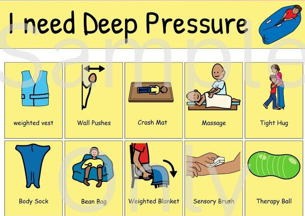 I need Deep Pressure – T&T Visual Supports