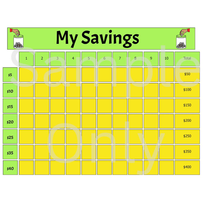 My Savings – T&T Visual Supports