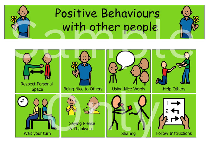 Positive Behaviour with Others – T&T Visual Supports