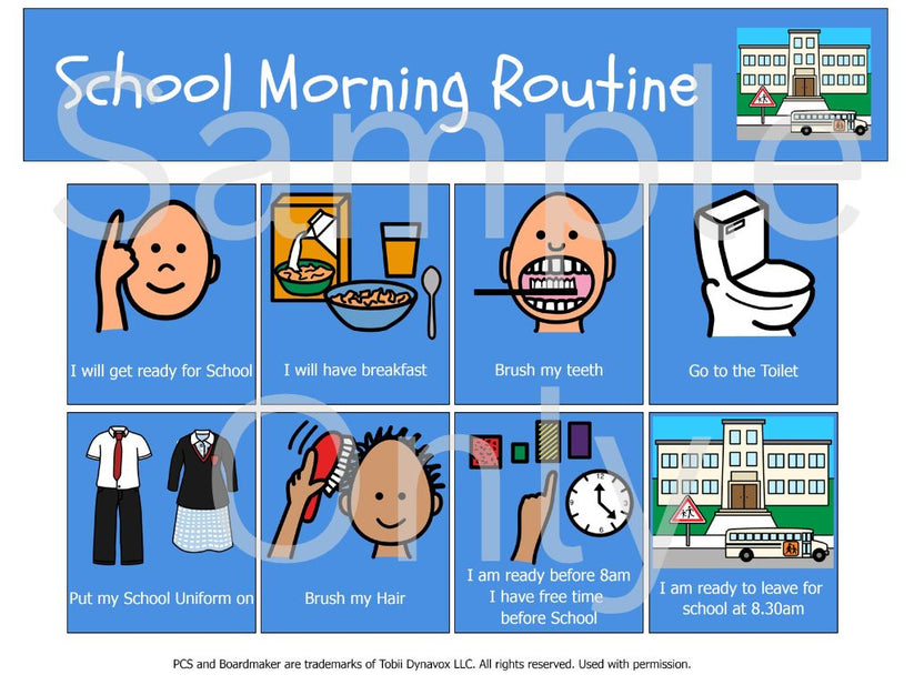 School Morning Routine – T&T Visual Supports