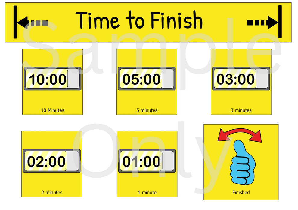Time to Finish – T&T Visual Supports