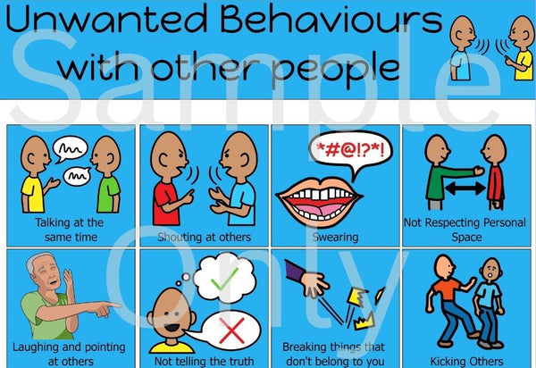 Unwanted Behaviours with Other People – T&T Visual Supports