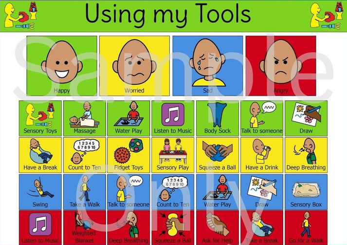A4 Using my Tools - Laminated – T&T Visual Supports