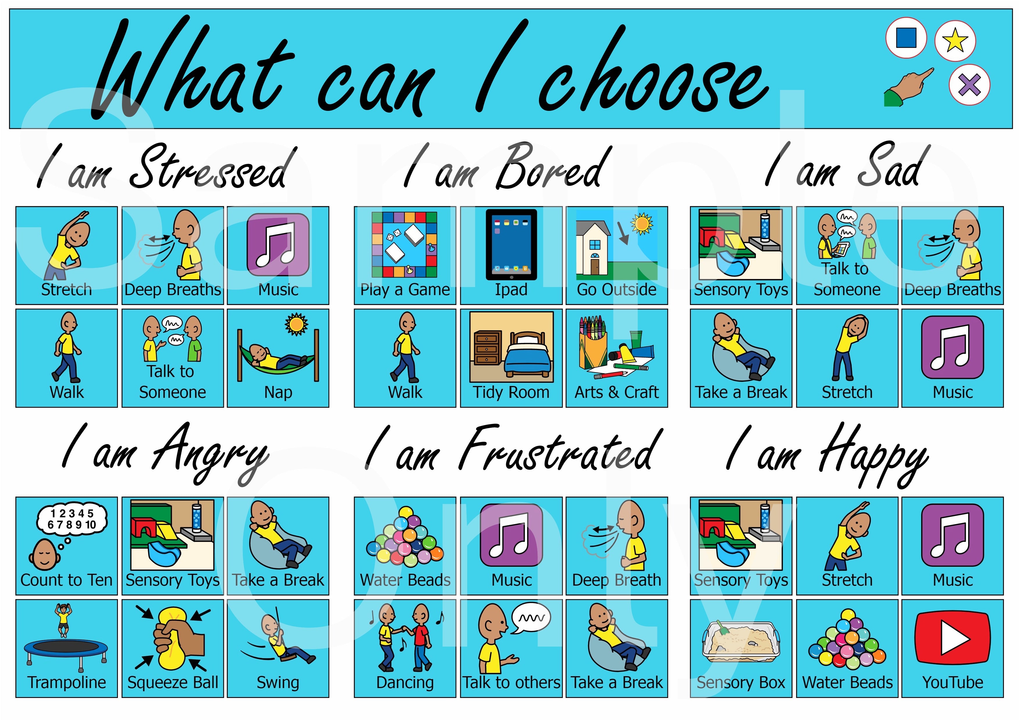 A3 What can I choose – T&T Visual Supports